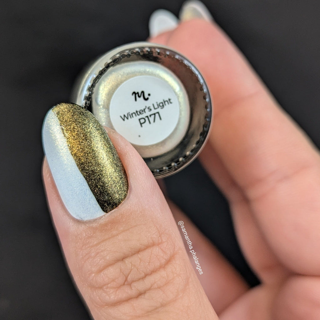 Arctic Dreams: Winter's Light (P171) - Gold Clear Iridescent Glitter T – Maniology