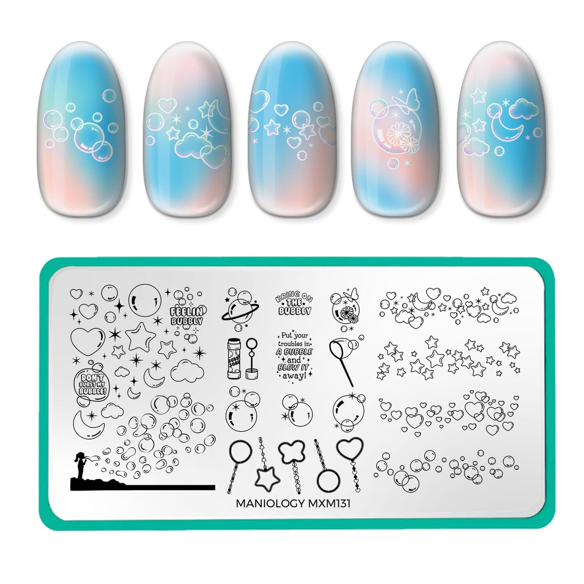 Bubble Pop: Burst of Fun (MXM131) - Nail Stamping Plate – Maniology