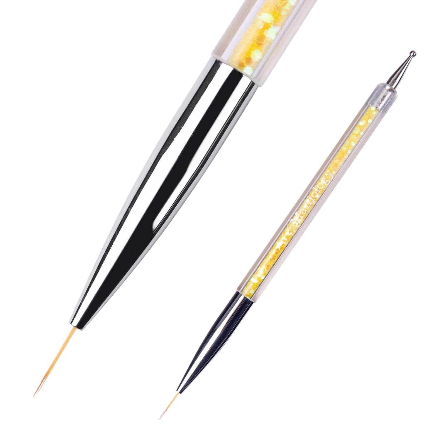 5pc Double Ended Dotting Tool and Detail Liner Brush Set – Maniology