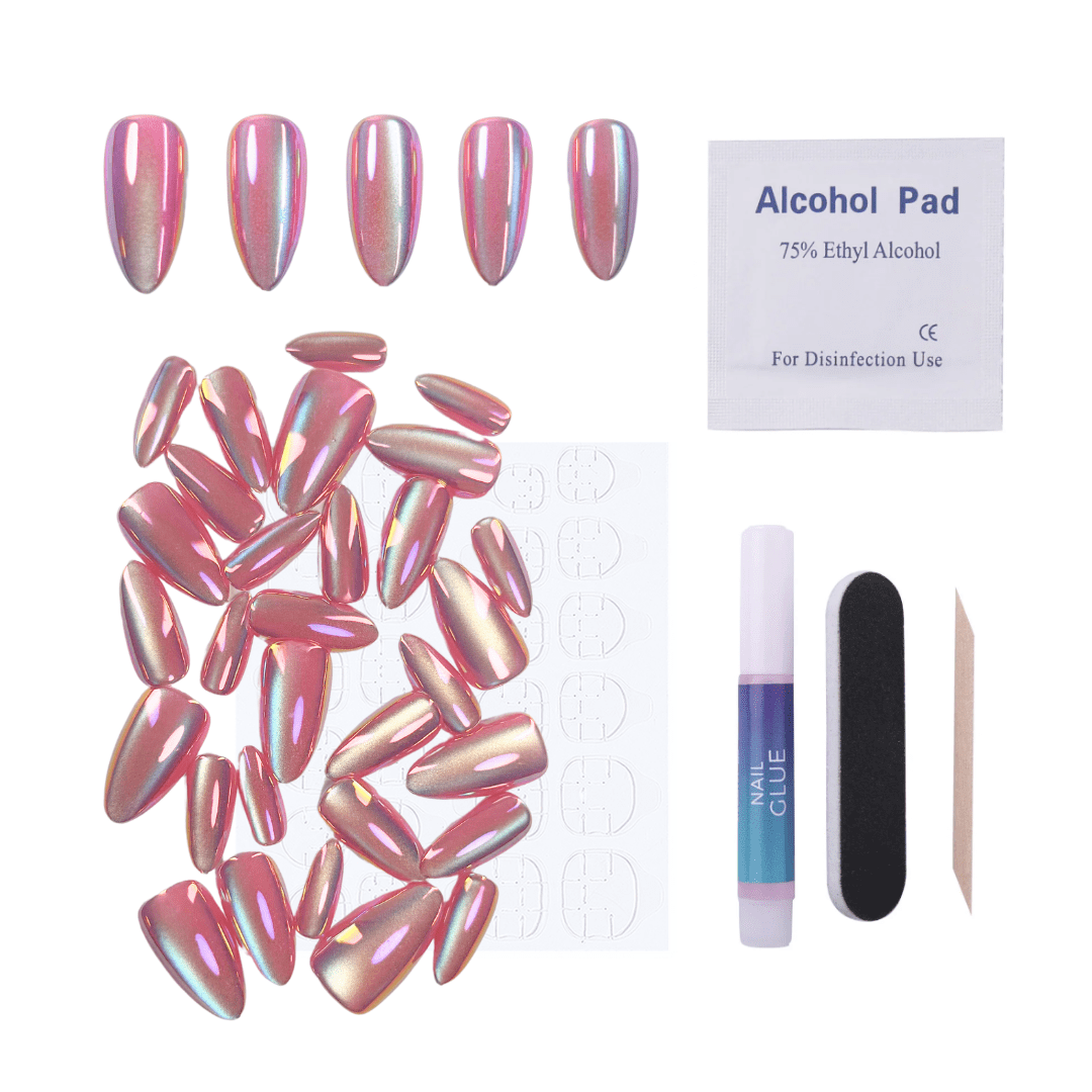 Magnetic Angel Press On Nails - Medium Almond – Maniology