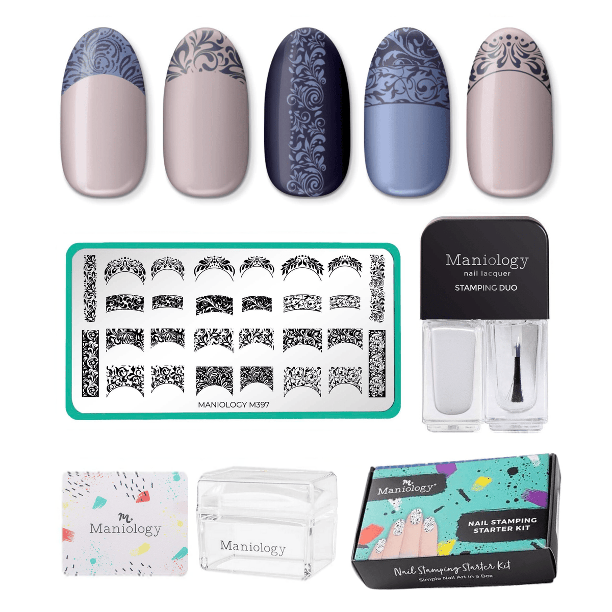 Antique Swirl French: Nail Stamping Starter Kit – Maniology