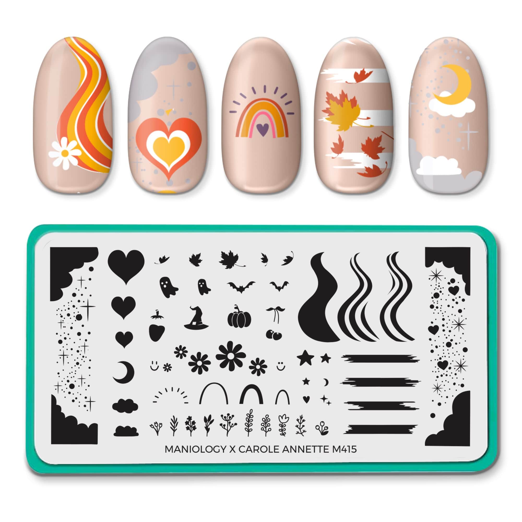 Artist Collaboration: Carole Annette (M415) - Nail Stamping Plate ...