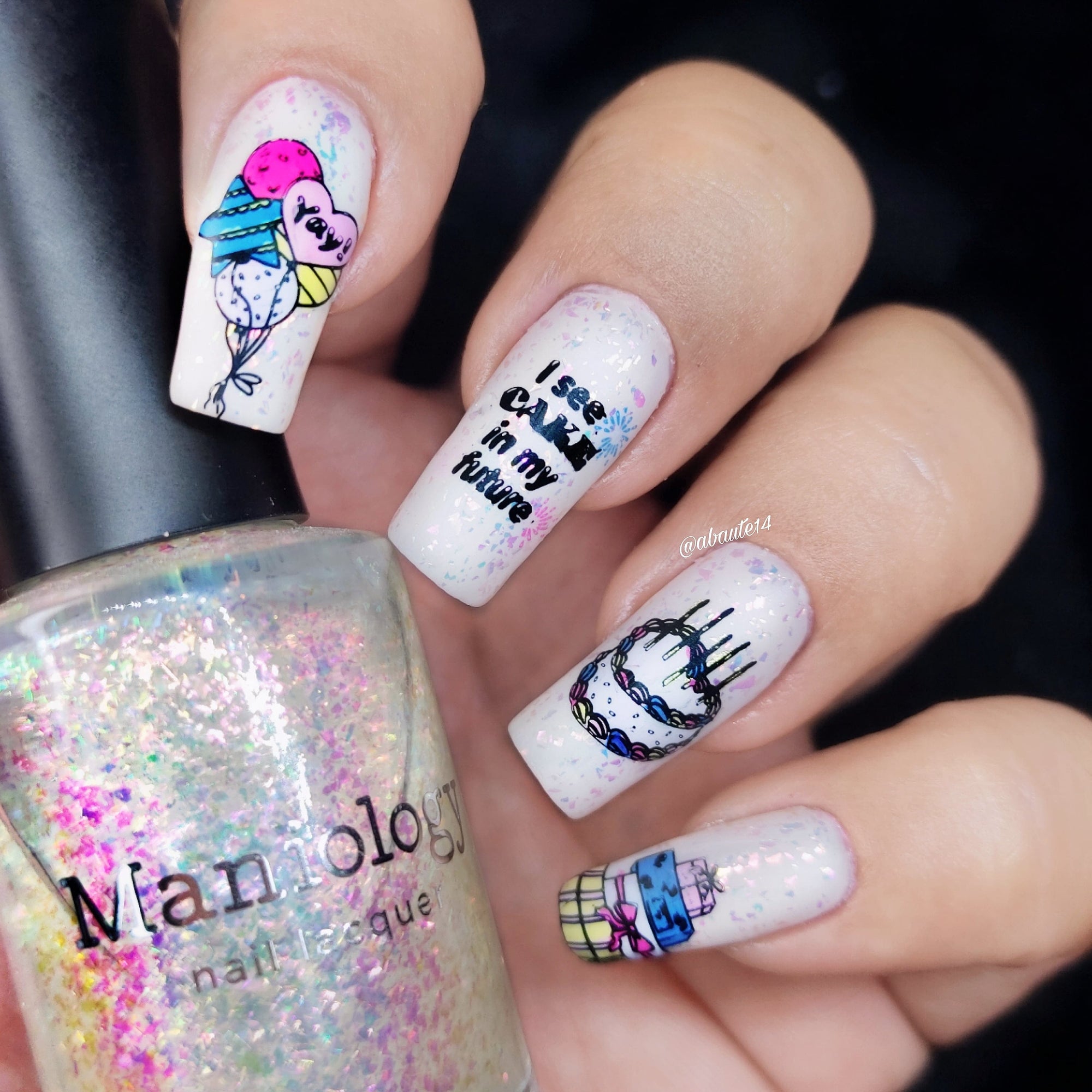 Birthday Cake (M458) - Nail Stamping Plate – Maniology