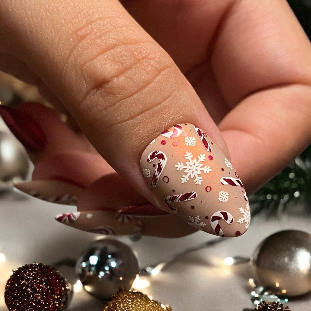 Candy Cane Cove (M512) - Nail Stamping Plate – Maniology