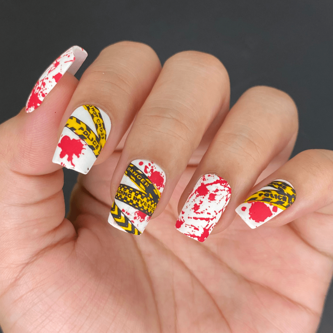 Crime Scene (M394) - Nail Stamping Plate – Maniology