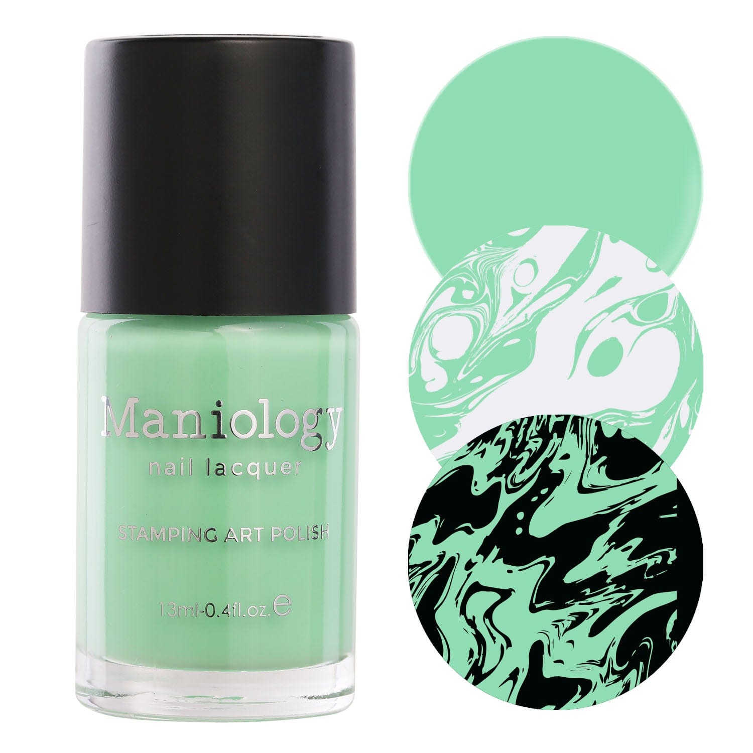 Drip (B520) - Pastel Teal Green Cream Stamping Polish – Maniology