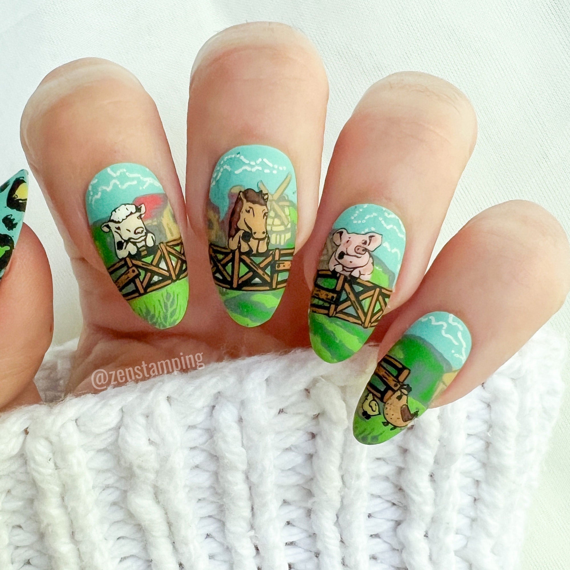 Farm-tastic (M389) - Nail Stamping Plate – Maniology