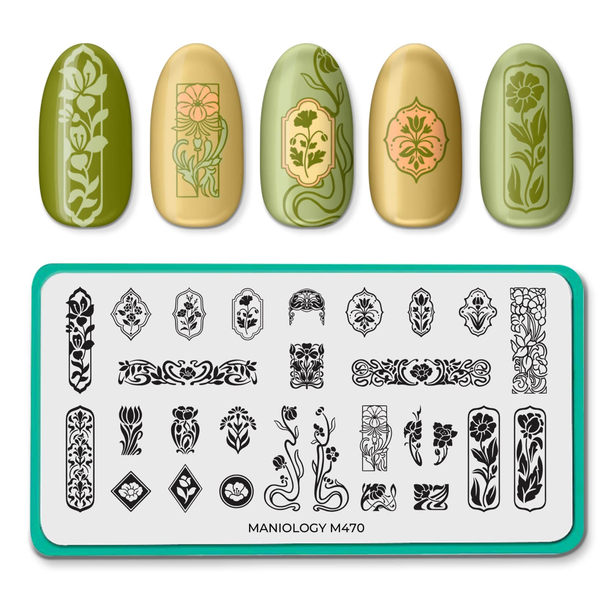 Fleur Nouveau (M470) - Nail Stamping Plate – Maniology