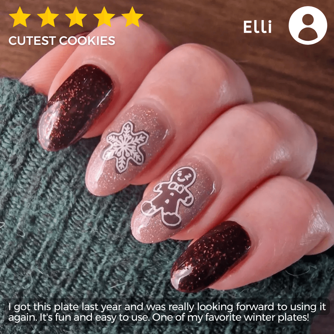 Gingerbread Workshop (M417) - Nail Stamping Plate – Maniology