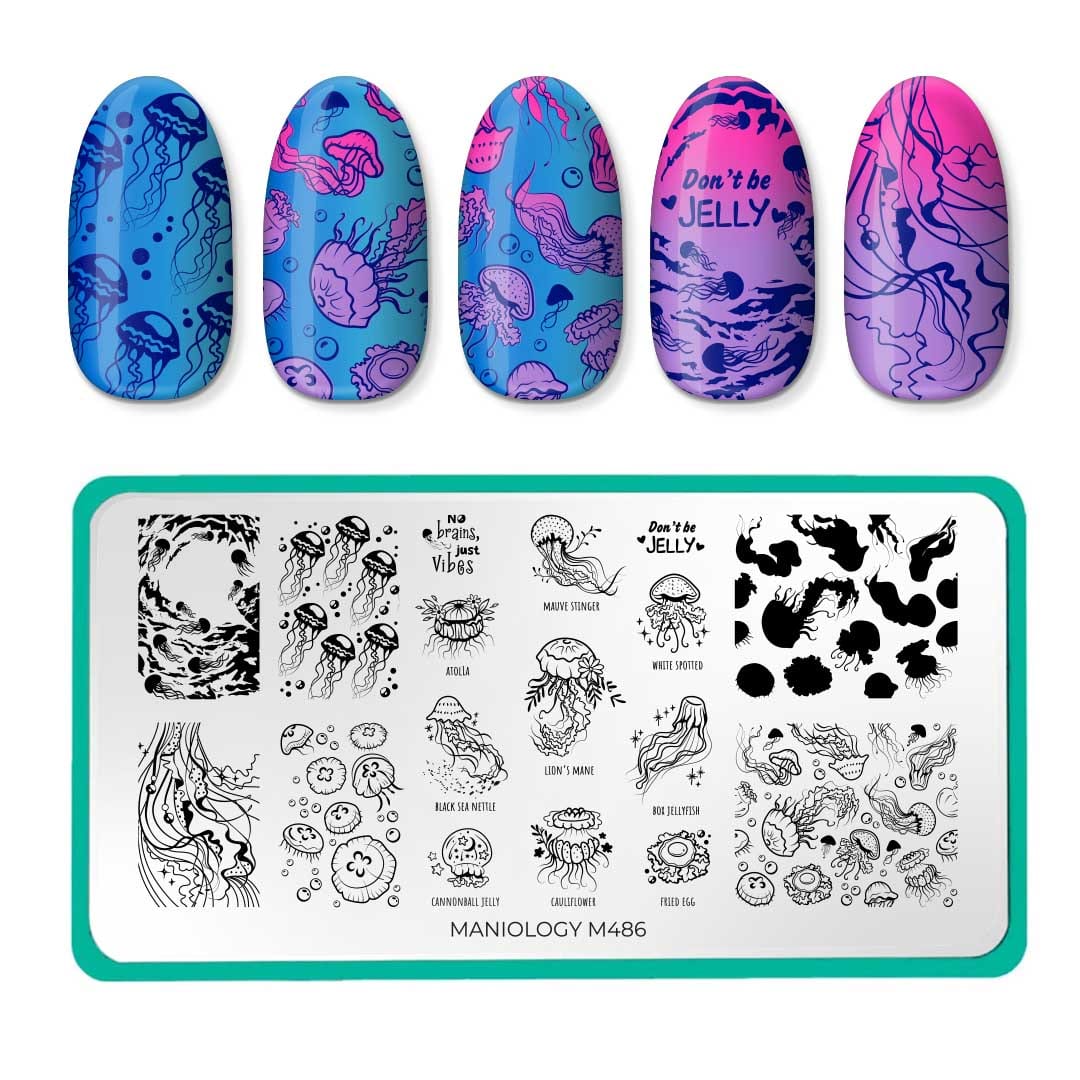 Jellyfish Bloom (M486) - Nail Stamping Plate – Maniology