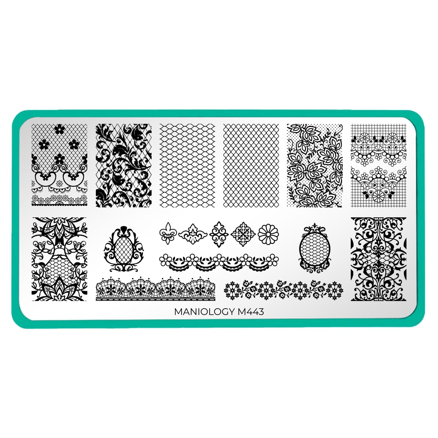 Lacey Details (M443) - Nail Stamping Plate – Maniology