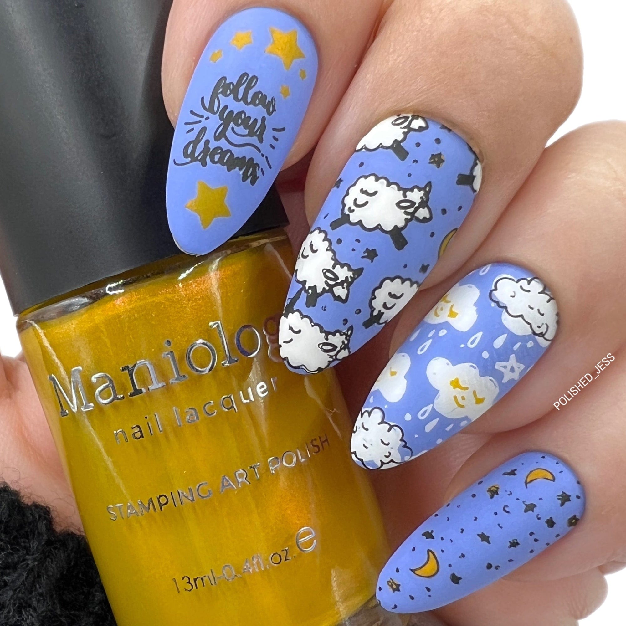 Lasso (B395) - Duochrome Yellow Stamping Polish – Maniology
