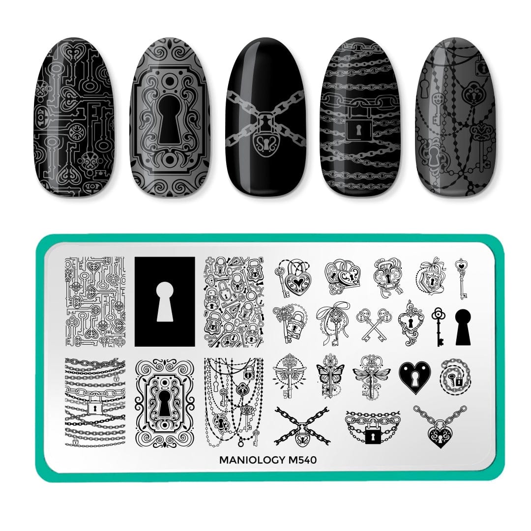 Lock and Key (M540) - Nail Stamping Plate – Maniology