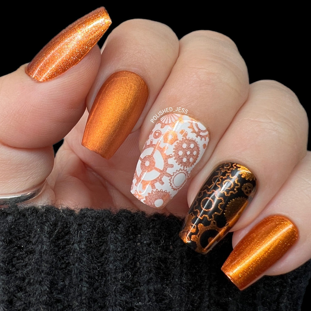 Clockwork (B481) - Metallic Copper Stamping Polish – Maniology