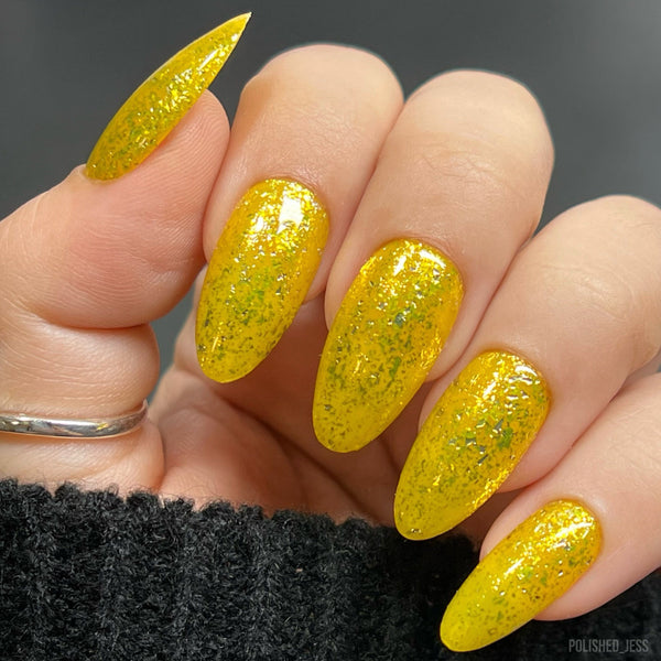 Yellow Brick Road (P164) - Yellow Glitter Nail Polish – Maniology