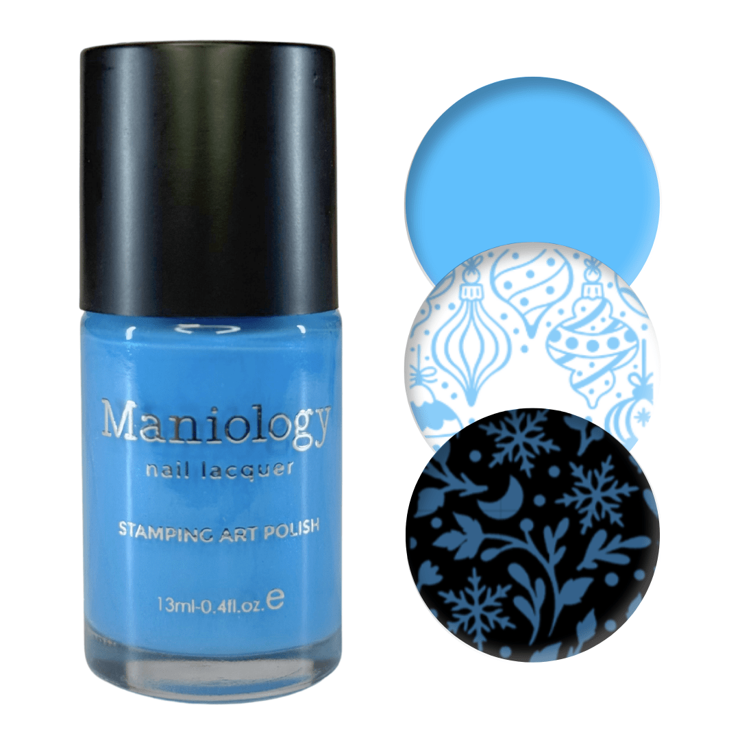 Northern Gleam: Icy Sky (B567) - Blue Pearl Cream Stamping Polish ...