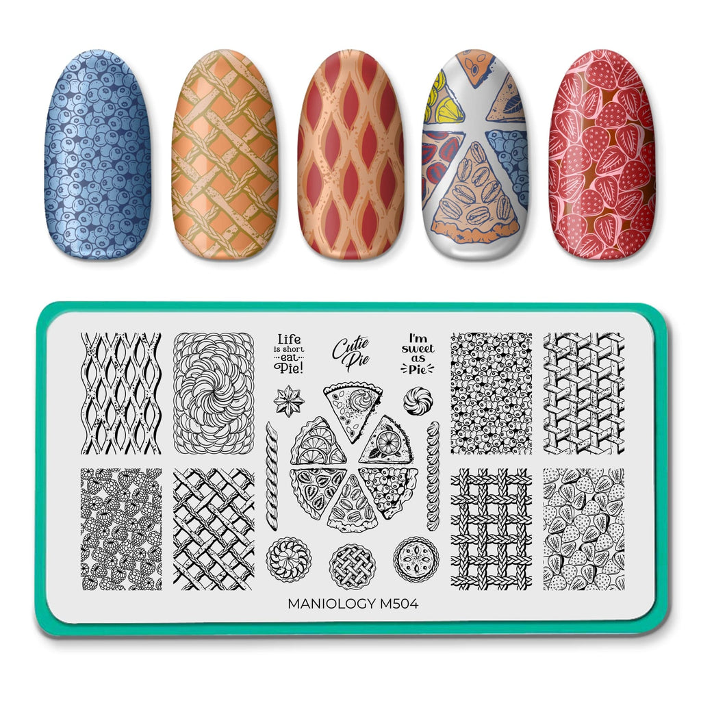 Pie Contest (M504) - Nail Stamping Plate – Maniology