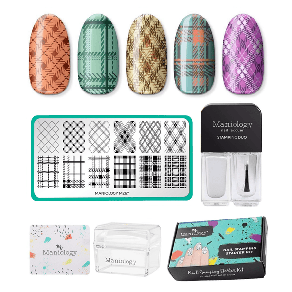 Plaid Perfection Nail Stamping Starter Kit | Maniology