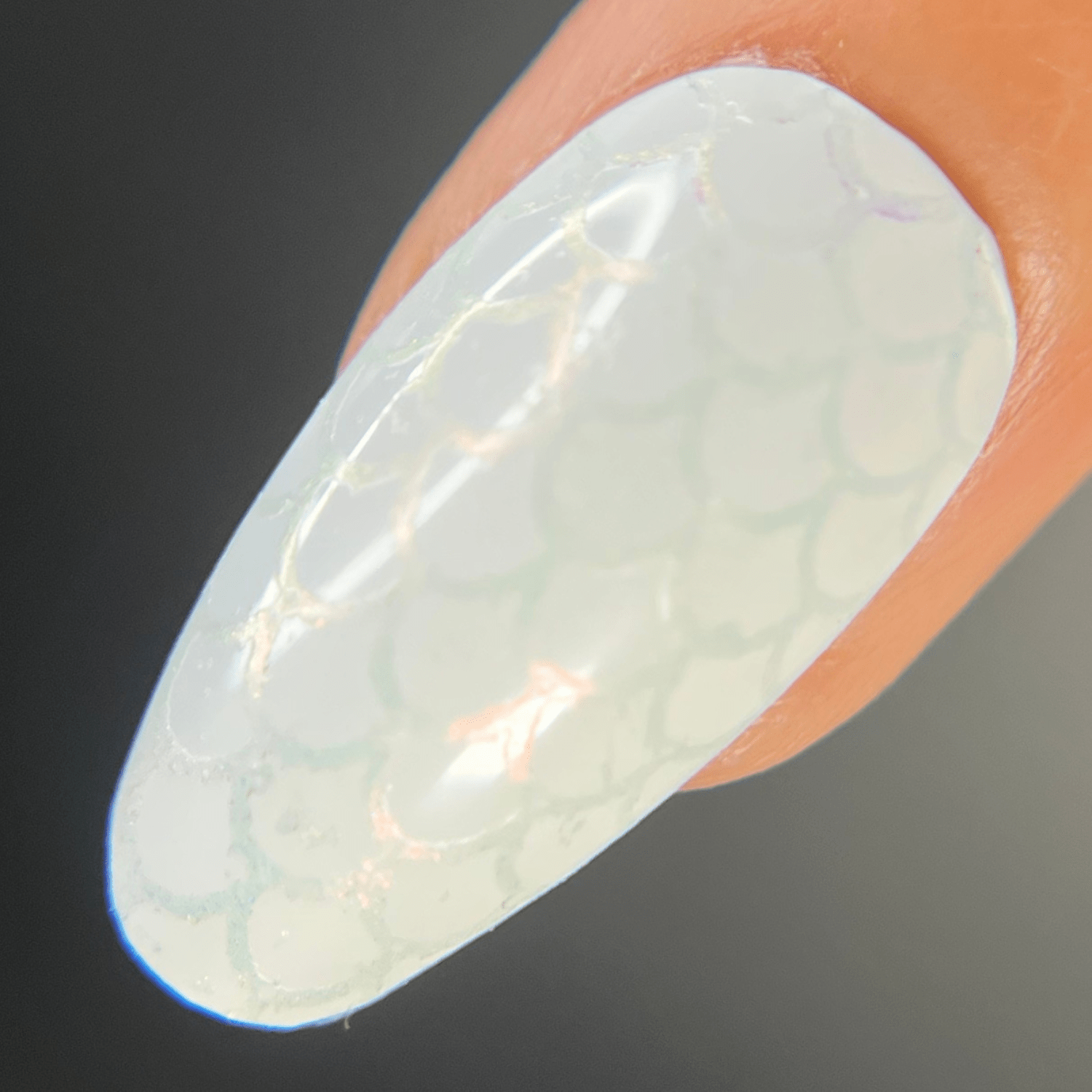 Fish Scale (B476) - Aurora Duochrome Green to Pink Stamping Polish ...