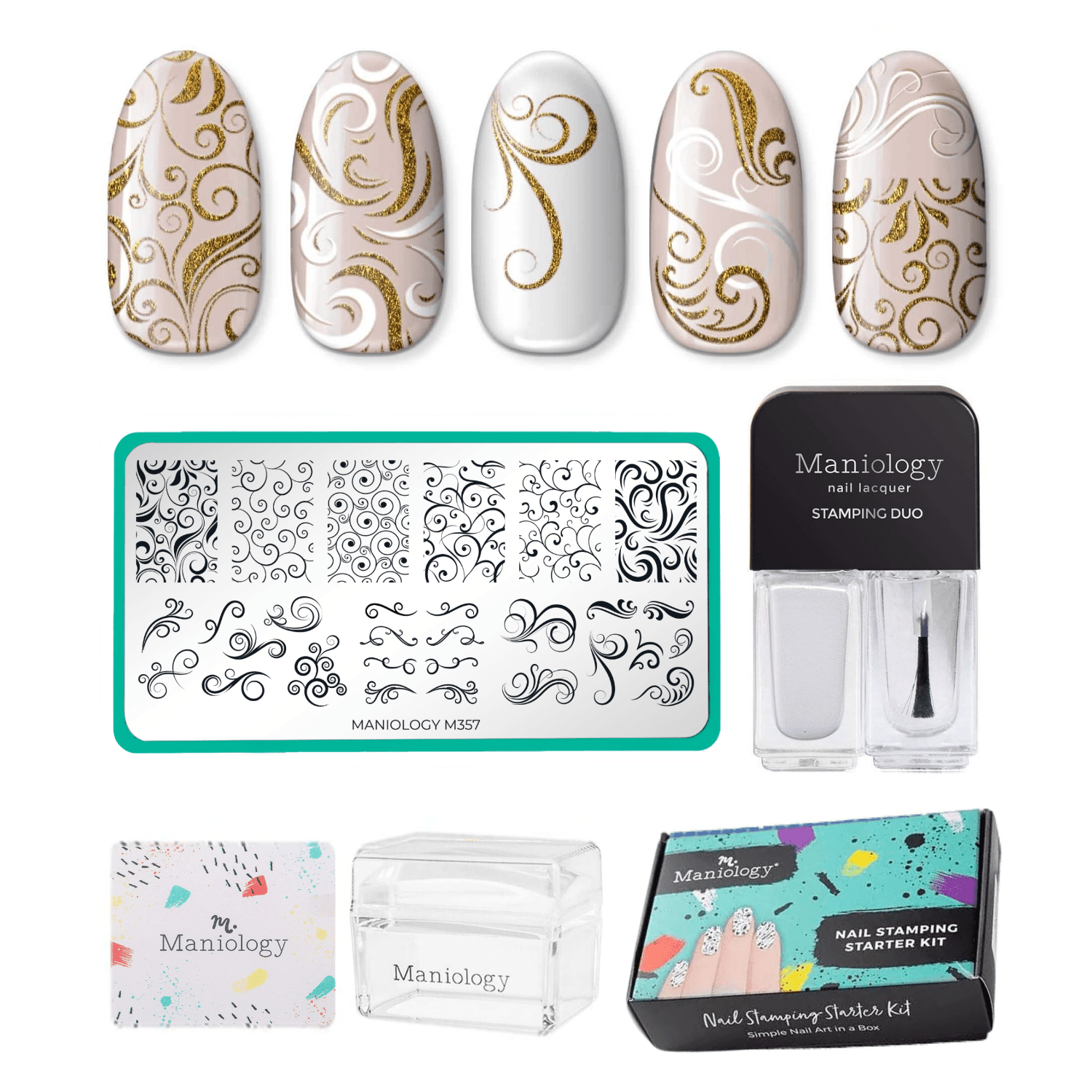 Swirls of Elegance: Nail Stamping Starter Kit – Maniology