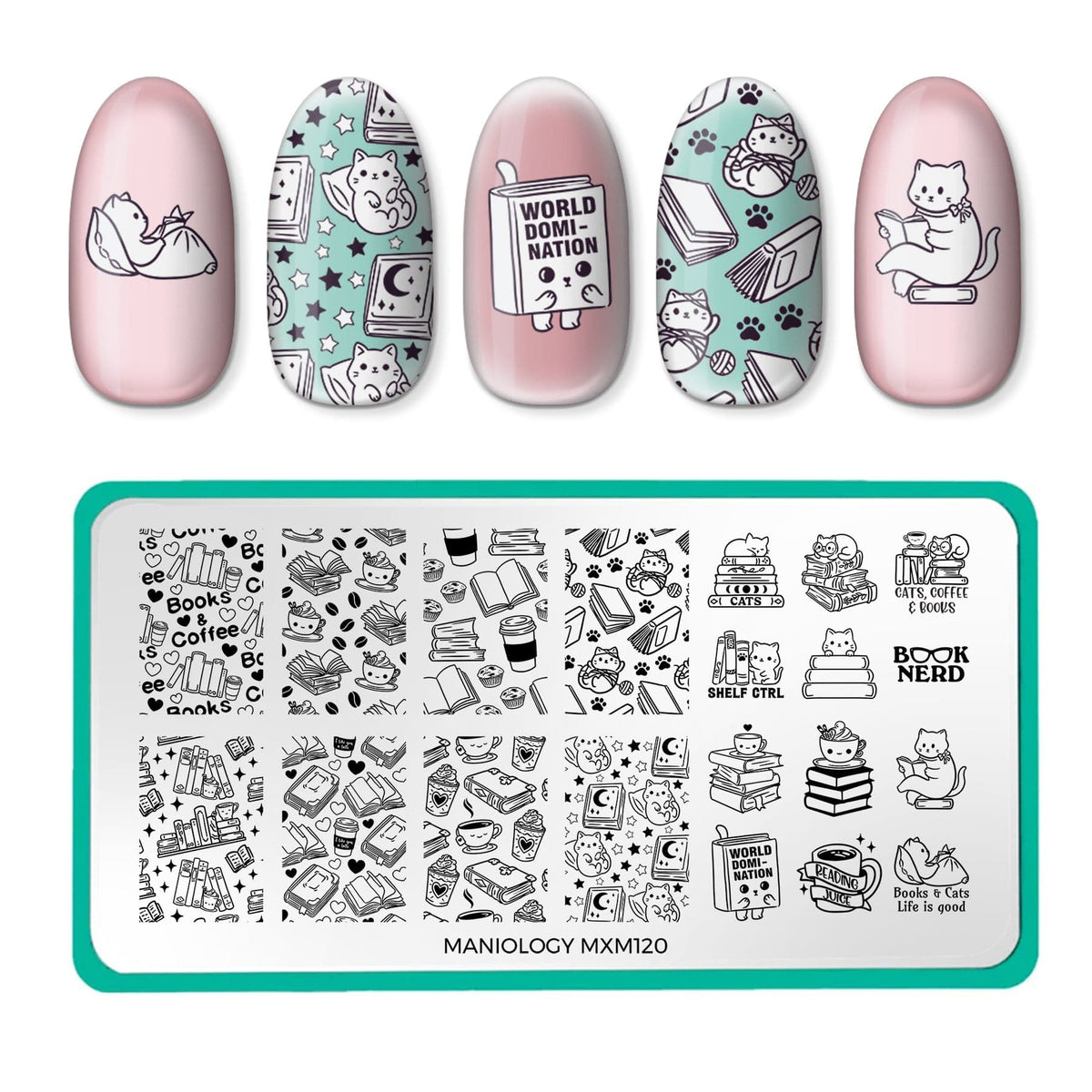 Purrfect Prose: Tales of Tails (MXM120) - Nail Stamping Plate – Maniology