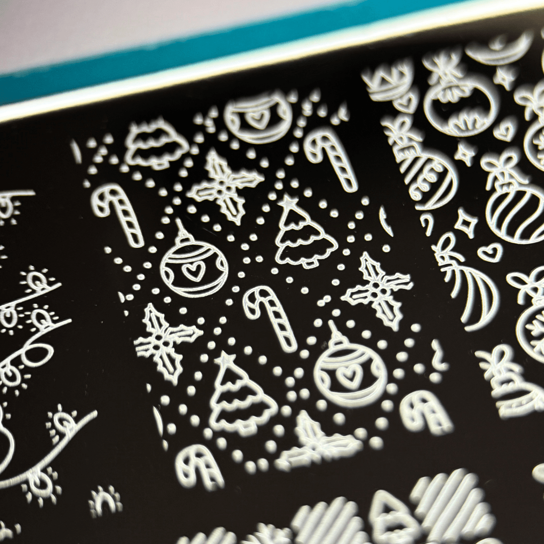 Tinsel Trinkets: Twinkling Trinkets (MXM163) - Nail Stamping Plate ...