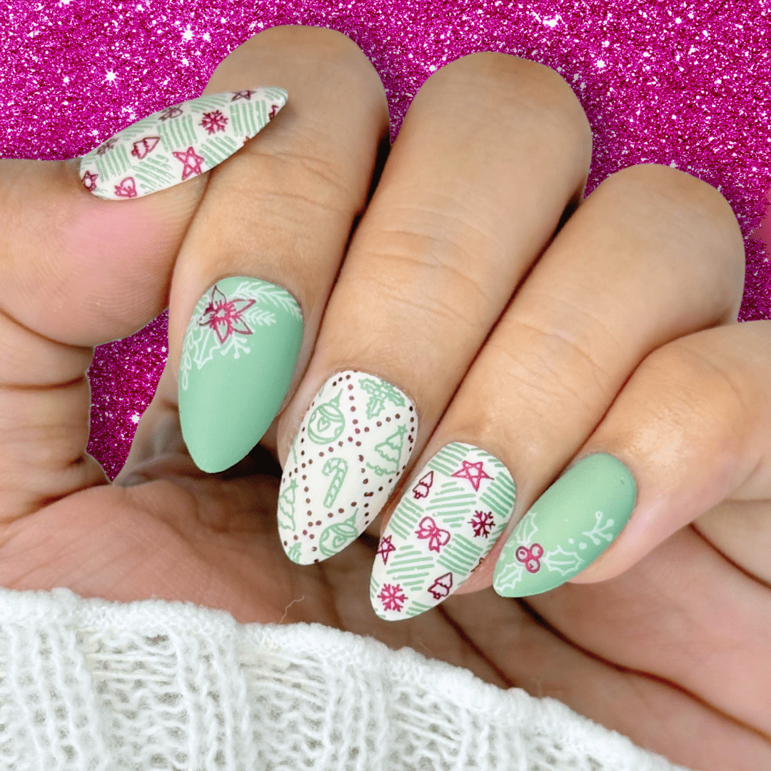 Wintergreen (B569) - Sage Pearl Cream Stamping Polish – Maniology