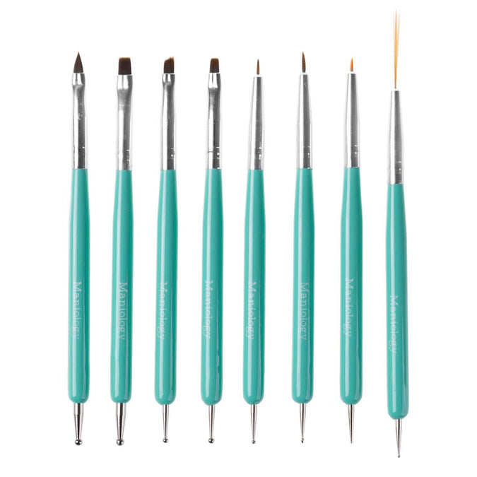 Dual Sided Nail Art Brush and Dotting Tool Set | Maniology