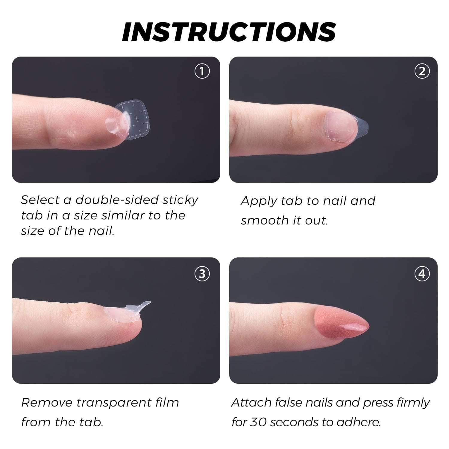 Adhesive Tabs For Press On Nails - 10 Sheets – Maniology