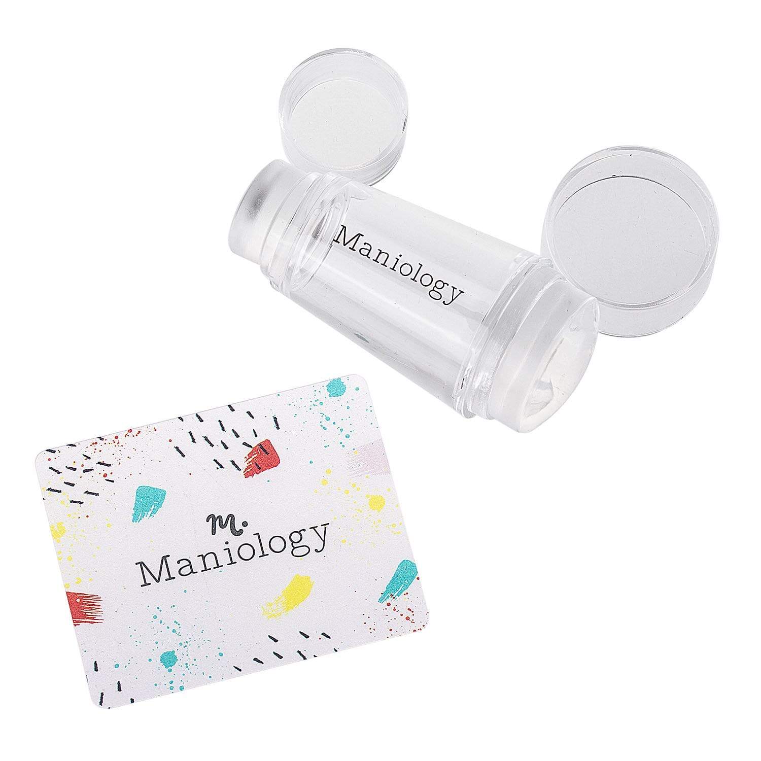 Mini Dual Ended Clear Stamper with Scraper Card | Maniology