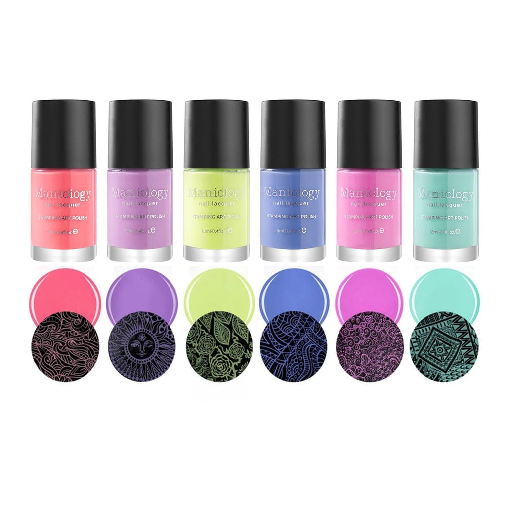 Electric Pastel Electro Glo Stamping Polish Set | Maniology