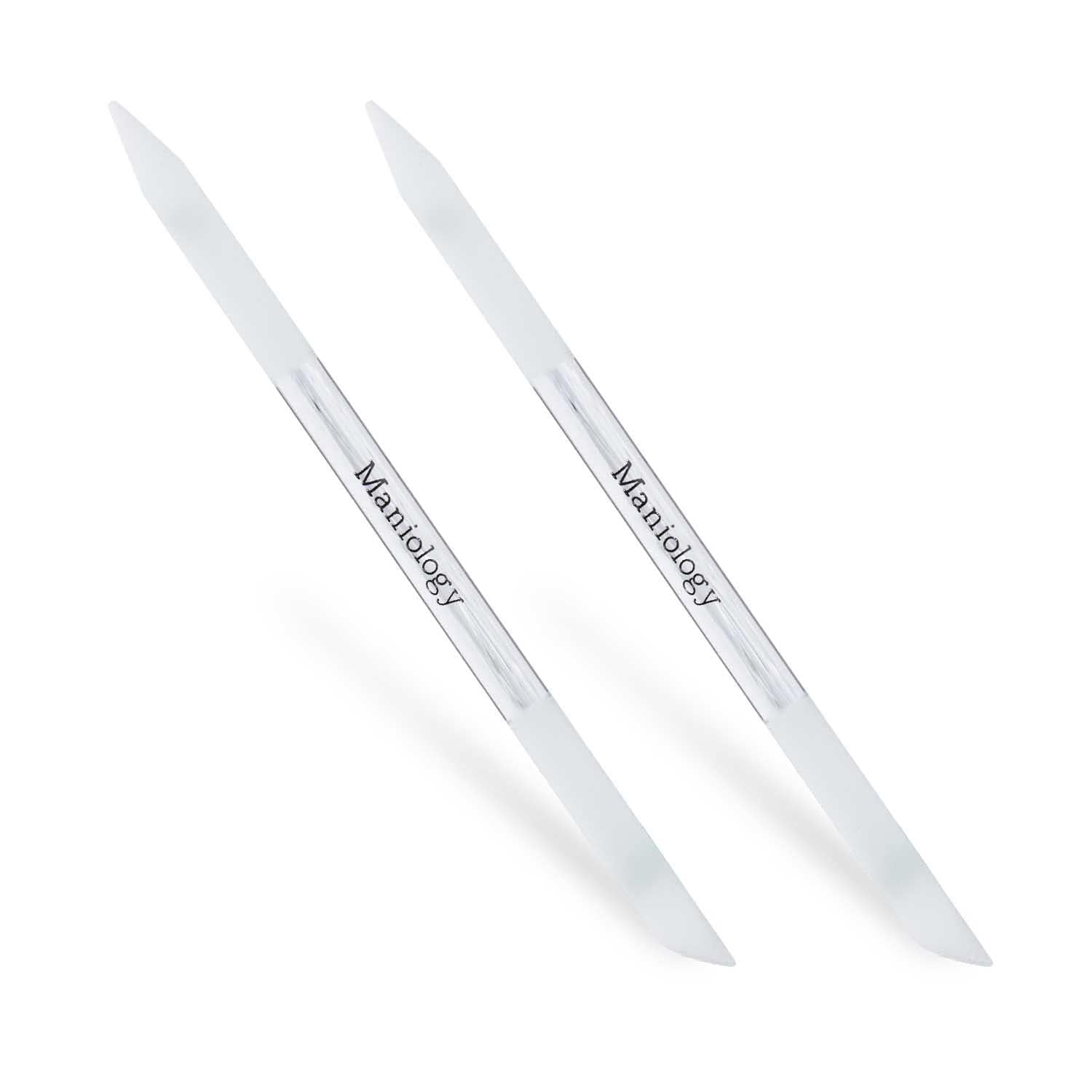 Glass Cuticle Pusher and Remover 2pc | Maniology