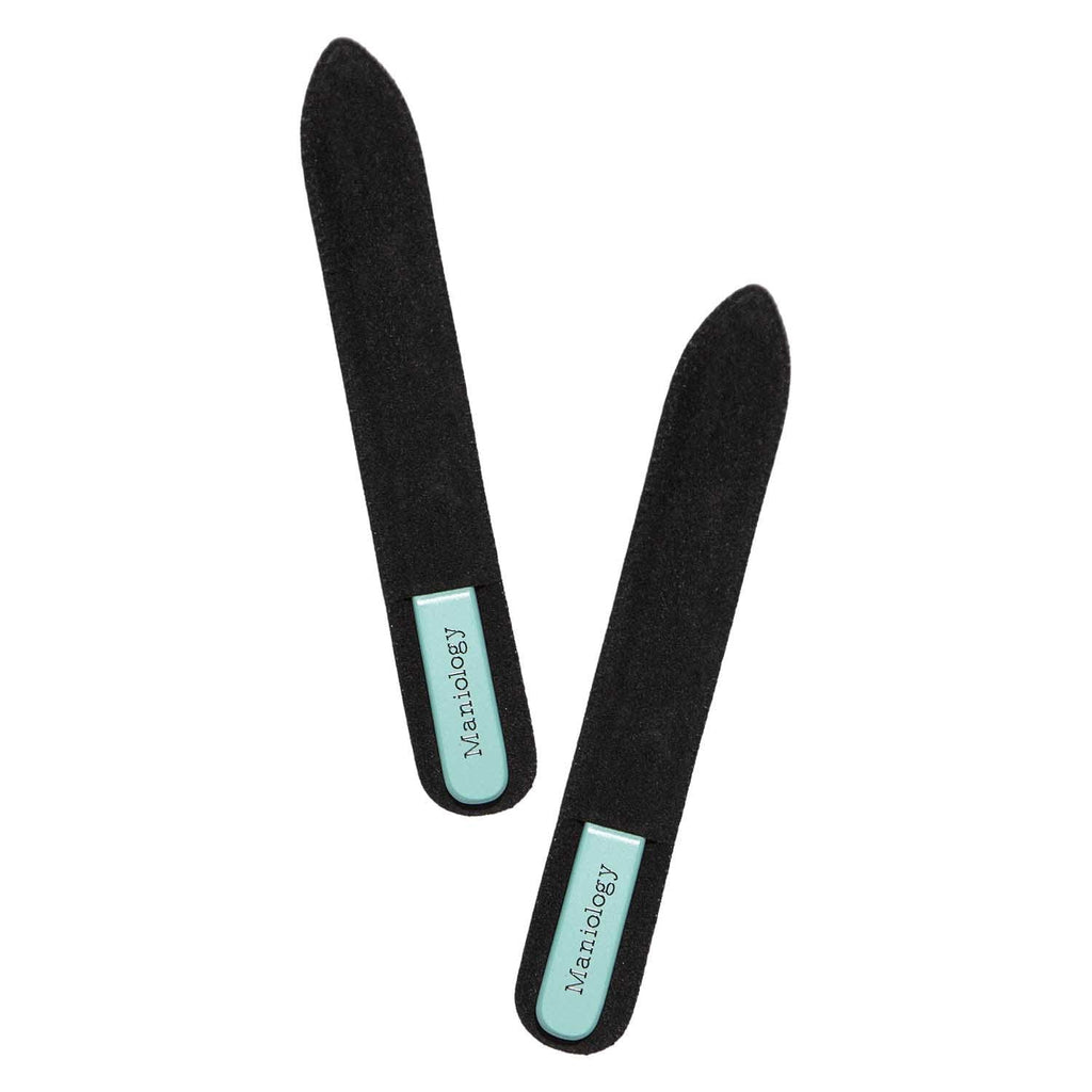 Glass Nail Files w/Protective Sleeves Set of 2 | Maniology