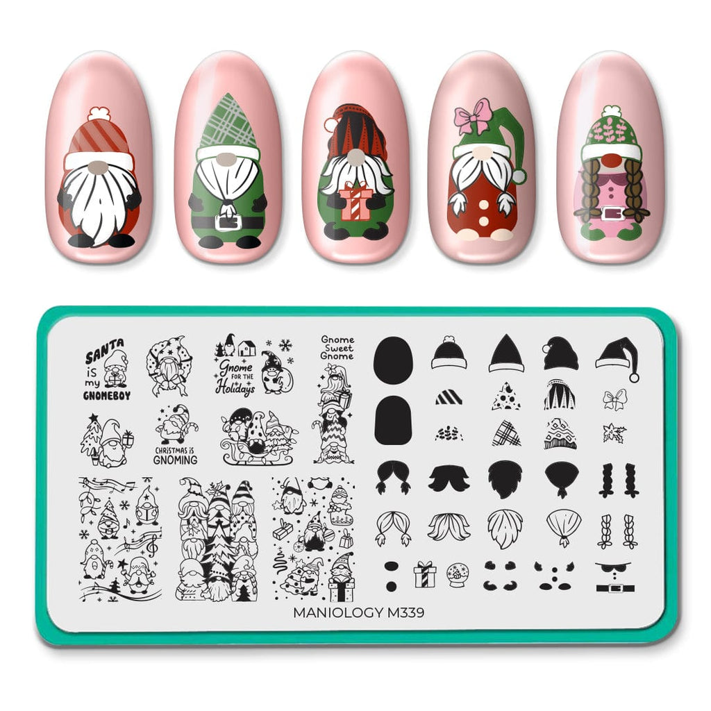 Gnome Alone Nail Stamping Plate | Maniology