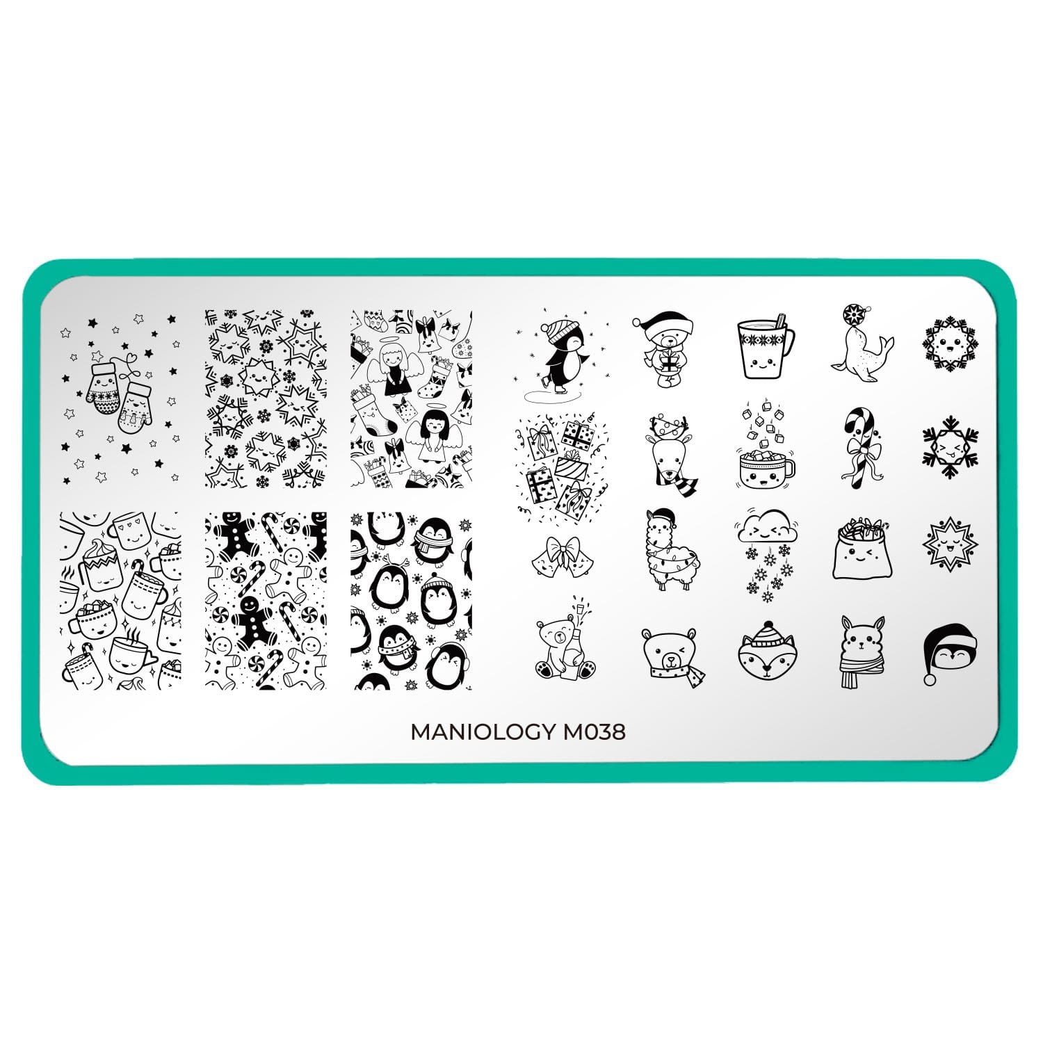 Warm & Fuzzy Kawaii Christmas Stamping Plate | Maniology