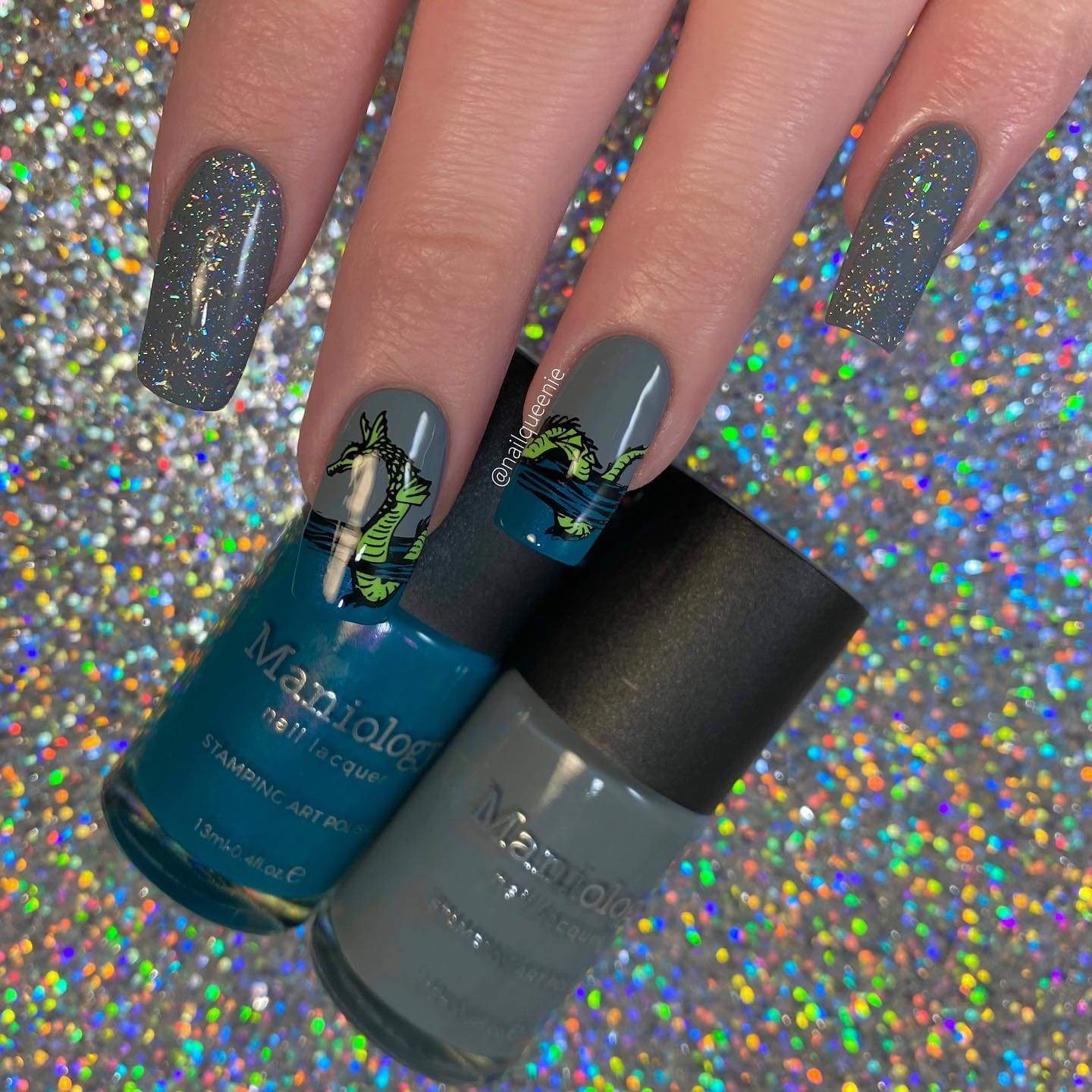 Folklore Cream Gray Stamping Polish | Maniology