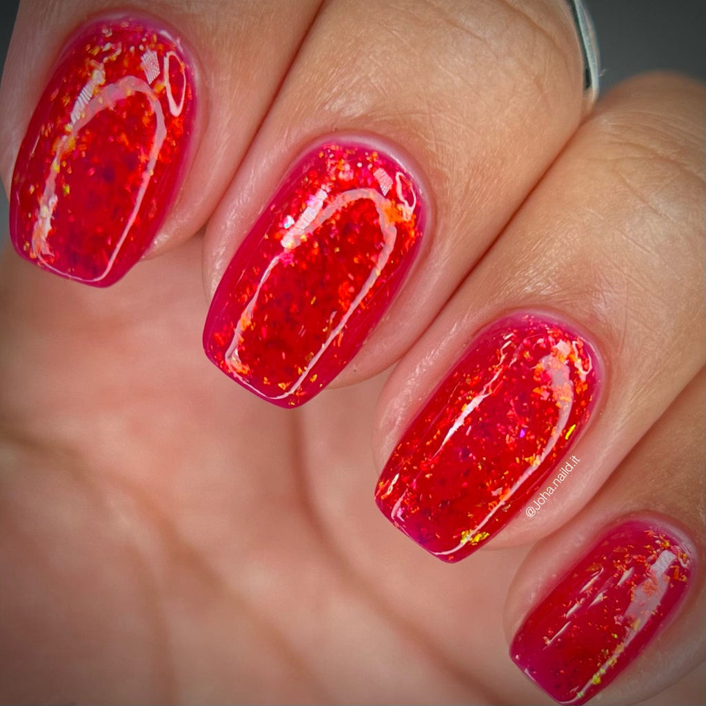 Queen of Hearts (P146) - Red Sheer Nail Polish – Maniology
