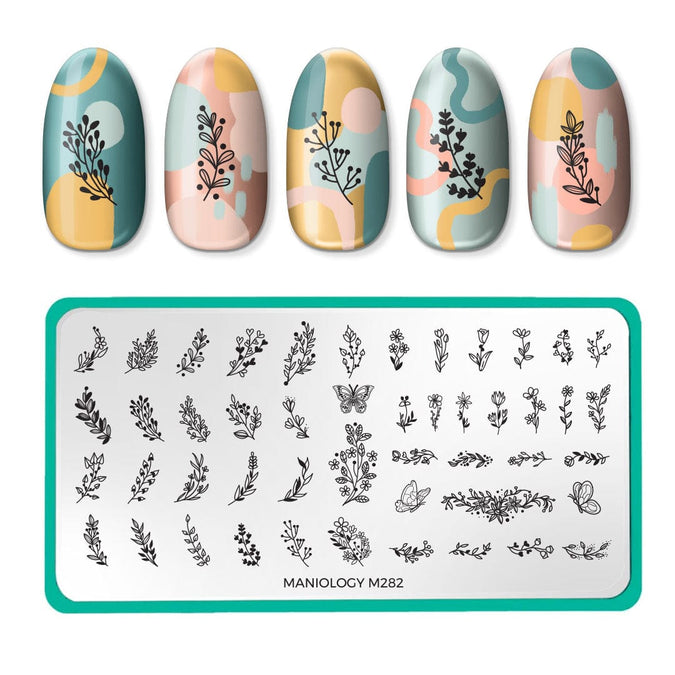 New Growth Nail Stamping Plate | Maniology