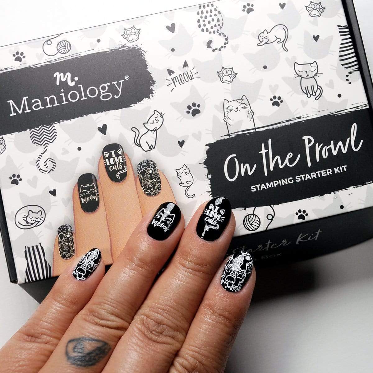 On the Prowl Cat-Themed Nail Stamping Starter Kit | Maniology