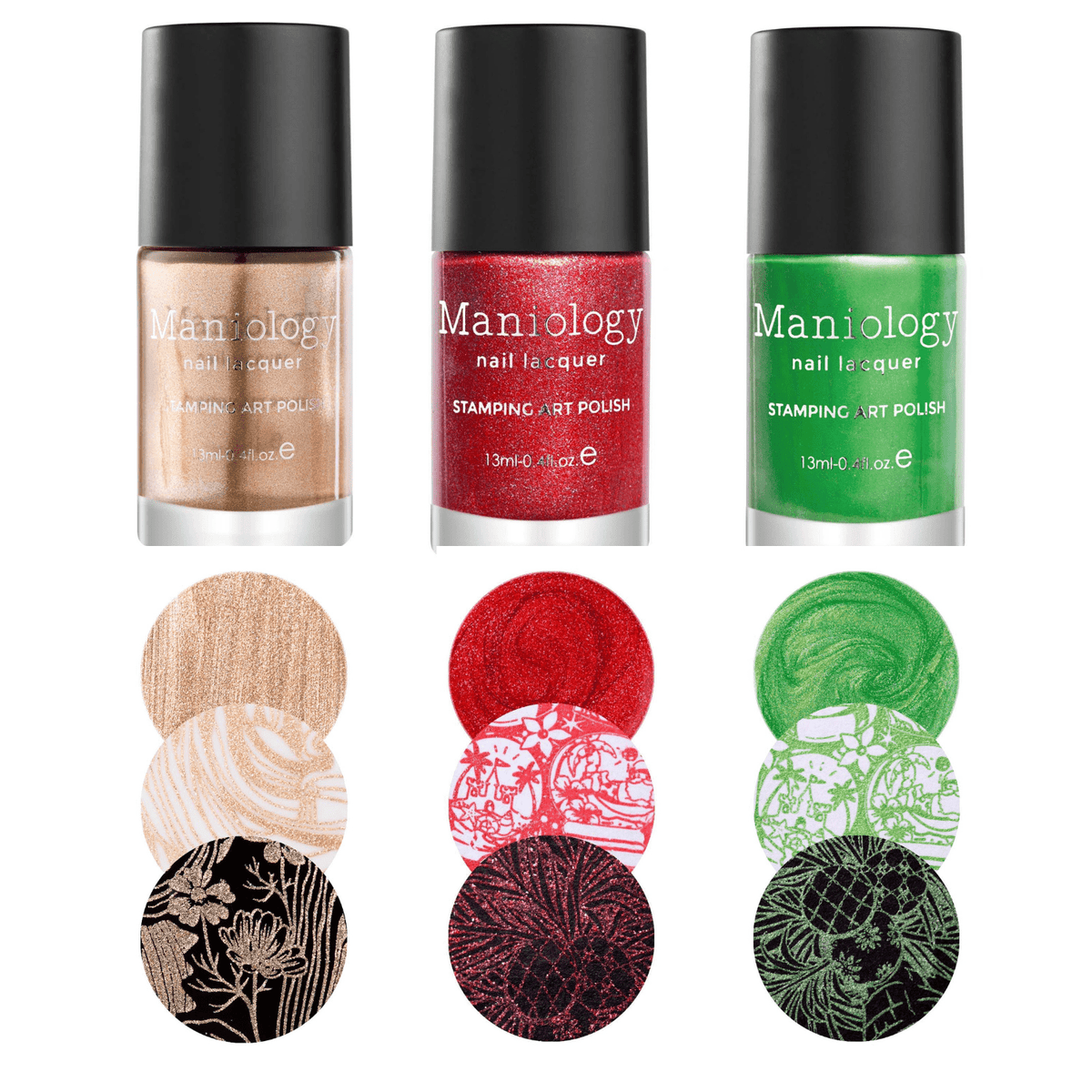 Perfect Trio Fireplace Nail Stamping Polish Set | Maniology