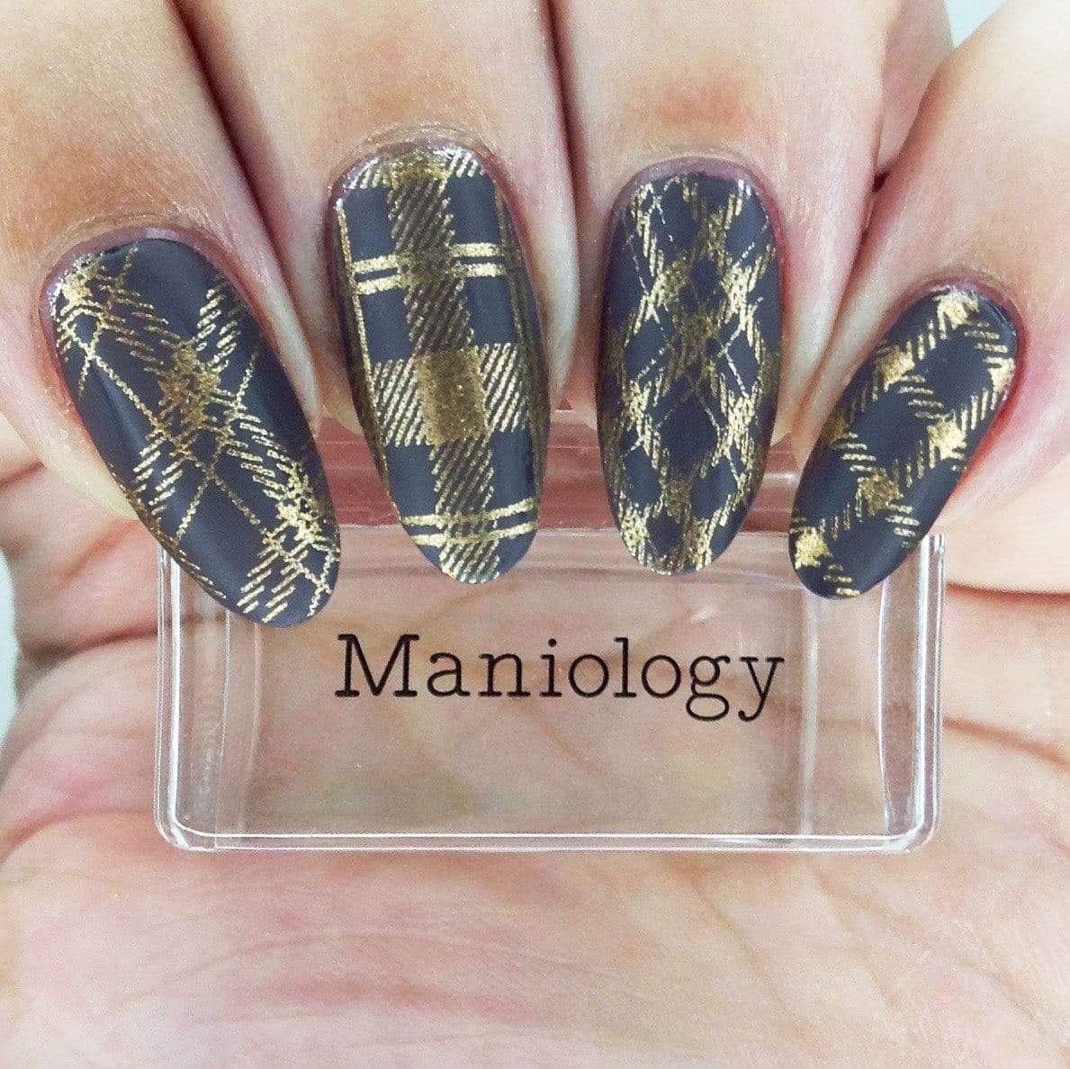 Plaid Perfection Nail Stamping Plate | Maniology