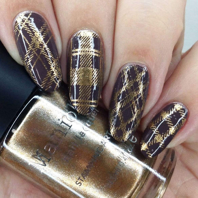 Plaid Perfection Nail Stamping Plate | Maniology