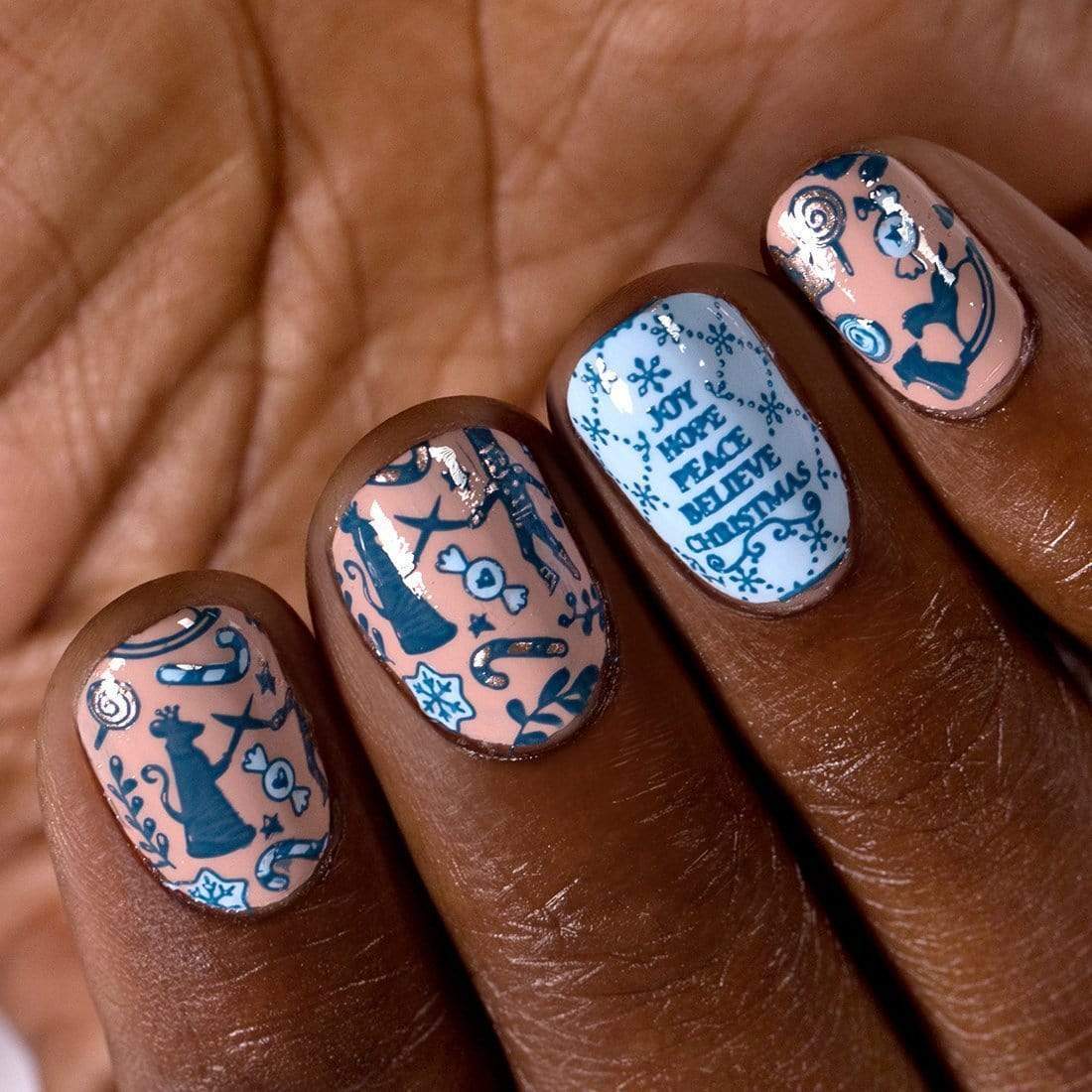 Harlequin Deep Teal Cream Nail Stamping Polish | Maniology