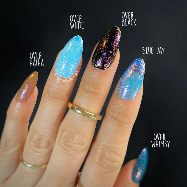 Songbird: Blue Jay (P145) - Blue Jelly Flakies Topper Nail Polish ...