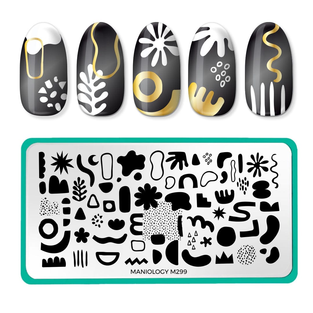 Contours (M299) Special FX Nail Stamping Plate | Maniology