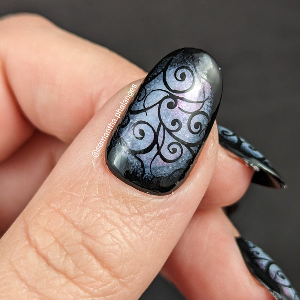 Swirls (M357) - Nail Stamping Plate – Maniology